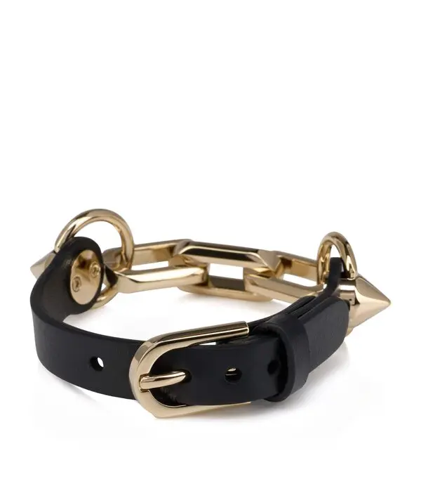 CHRISTIAN LOUBOUTIN Eva Leather Bracelet - Black