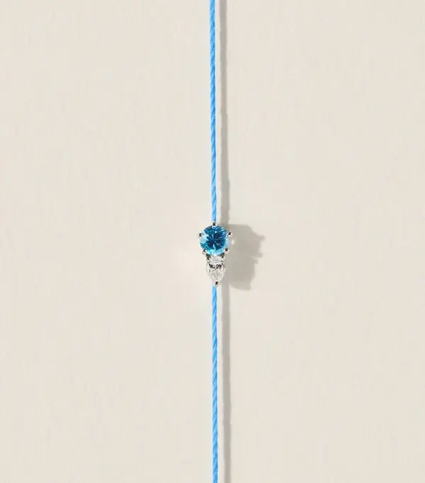 REDLINE White Gold, Topaz And Diamond Abby Bracelet