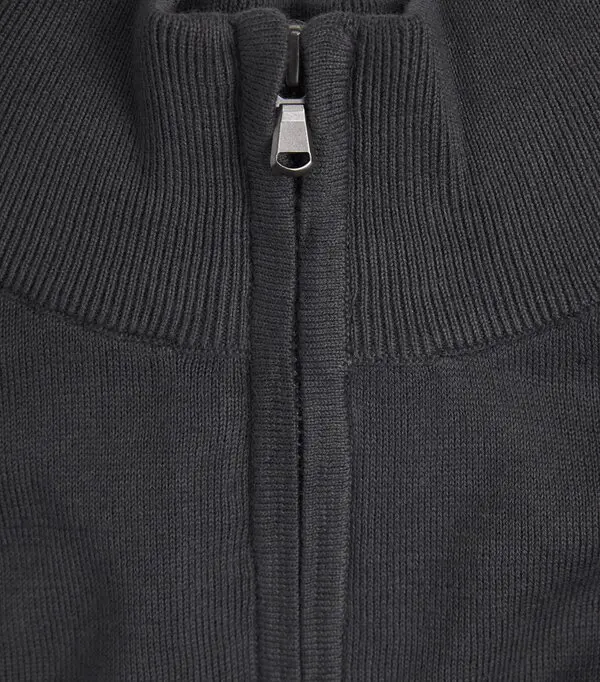 Sunspel Sea Island Cashmere Half-zip Sweater