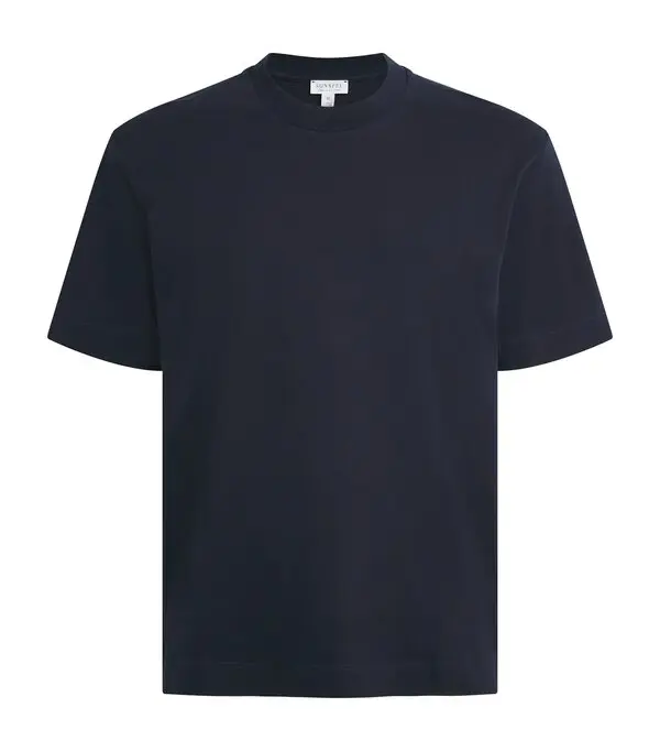 Sunspel Supima Cotton Heavyweight T-shirt - Navy
