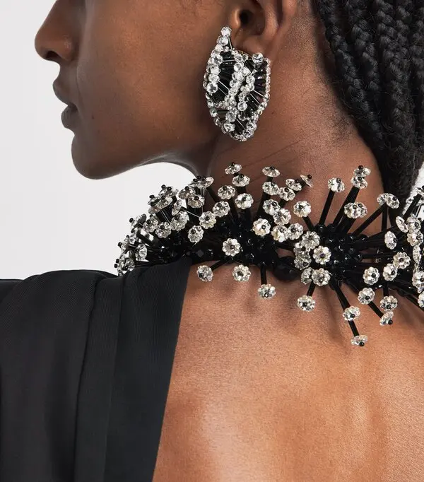 COPPOLA E TOPPO Crystal Clip-on Earrings