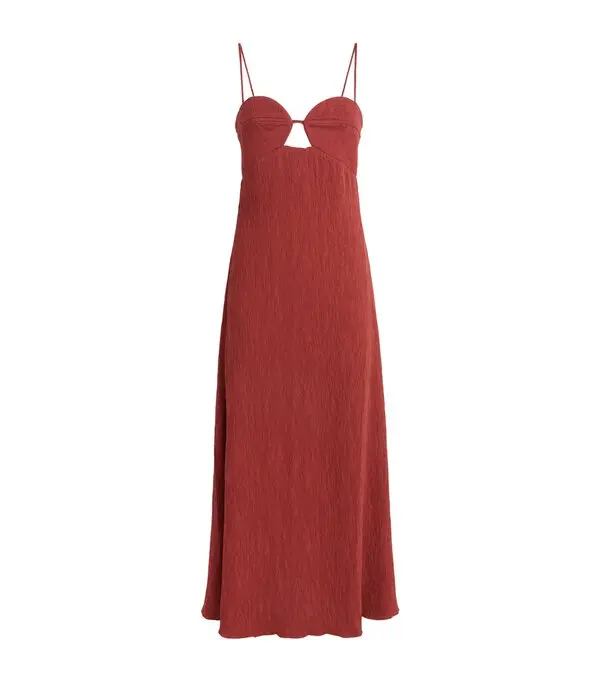Johanna Ortiz Dream Spinner Maxi Dress - Burgundy