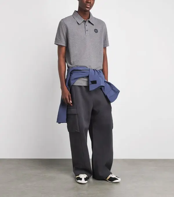 Canada Goose Organic Cotton Beckley Black Disc Polo Shirt