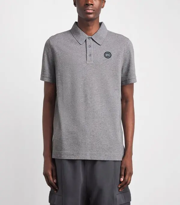 Canada Goose Organic Cotton Beckley Black Disc Polo Shirt