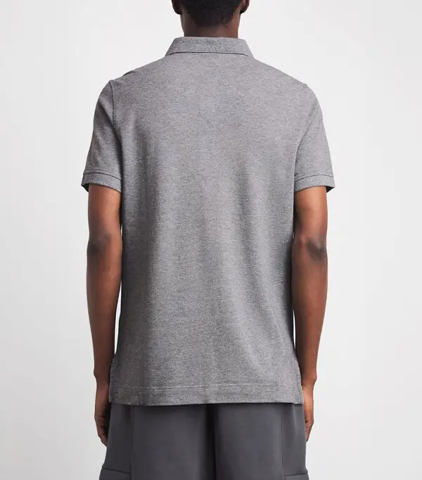 Canada Goose Organic Cotton Beckley Black Disc Polo Shirt