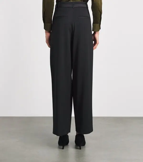 ME+EM Wool-blend Exaggerated Taper Tux Trousers