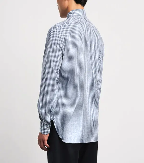 BARBA NAPOLI Cotton Washed Check Shirt