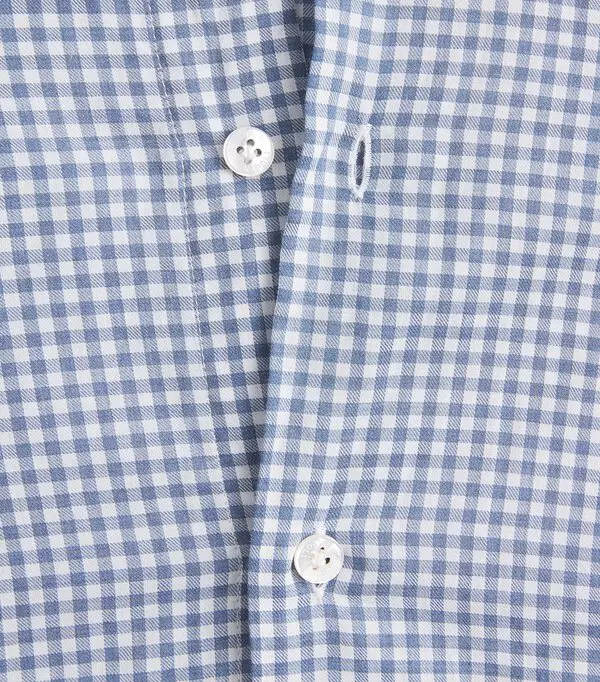 BARBA NAPOLI Cotton Washed Check Shirt