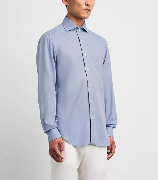 BARBA NAPOLI Cotton-cashmere Shirt