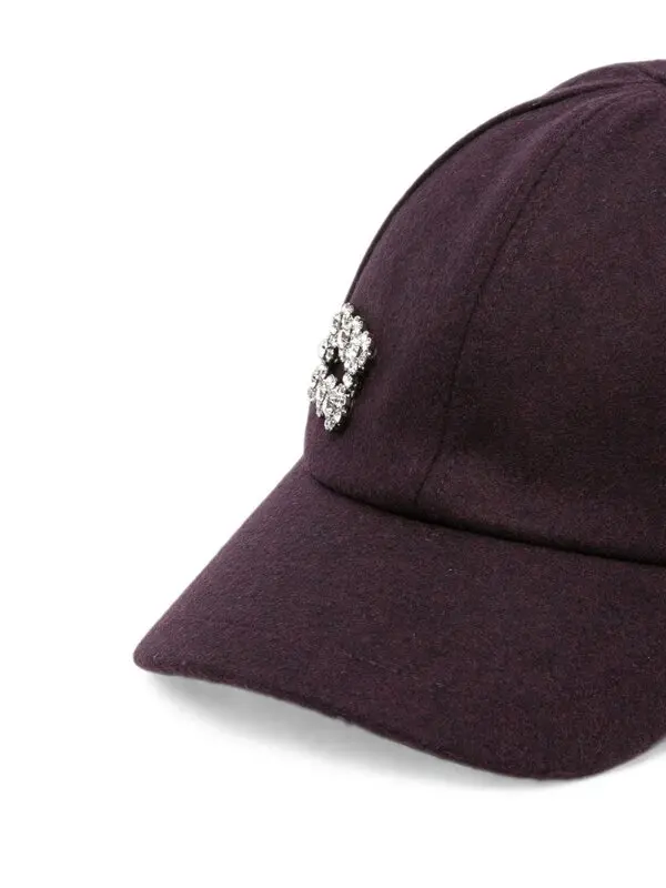 ROGER VIVIER Rv Flower Strass Baseball Cap