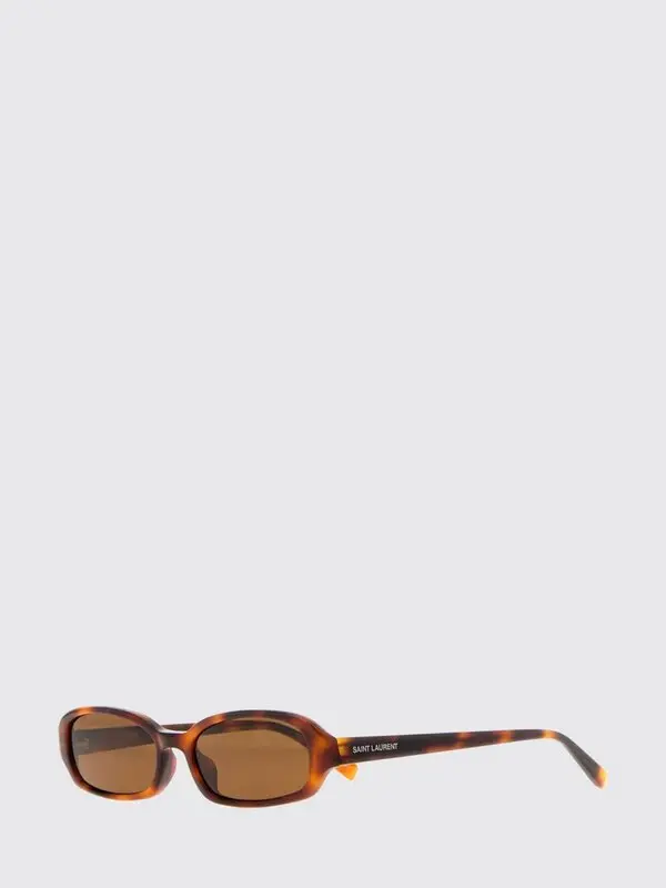 Saint Laurent Tortoiseshell Print Acetate Cat-eye Sunglasses - Brown