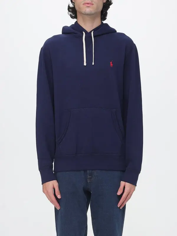 Polo Ralph Lauren Sweatshirt With Embroidered Logo - Blue