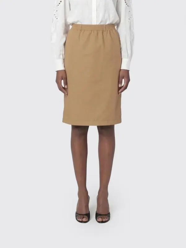 Chloé Cotton Mini Skirt - Beige