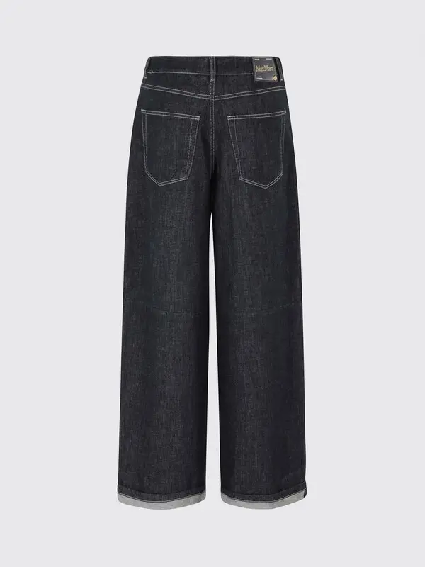 Max Mara Mid-rise Wide-leg Jeans In Stretch Cotton