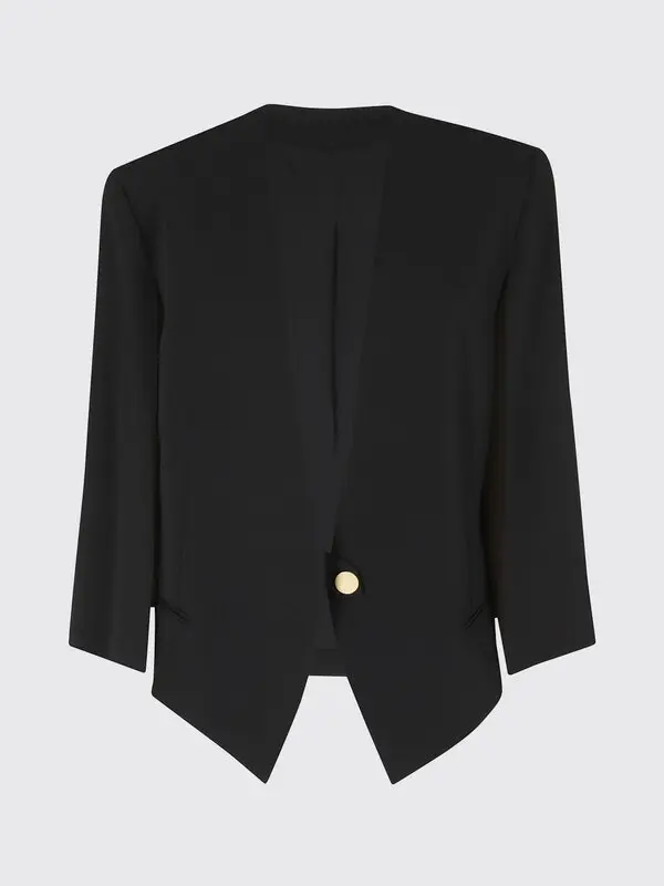 Alberta Ferretti Blazer With Single Button Closure - Black
