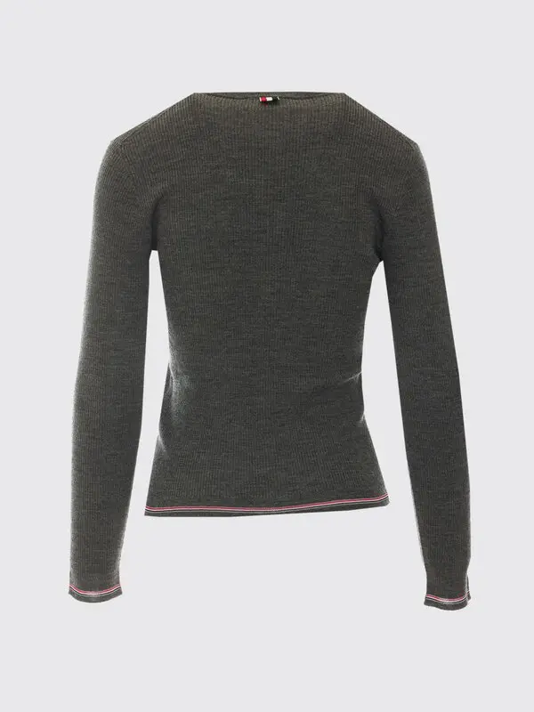 Thom Browne Pure Wool 4-bar Motif Cardigan - Grey