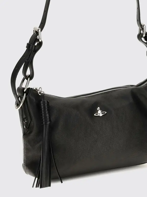 VIVIENNE WESTWOOD Emma Ovine Leather Shoulder Bag With Orb Logo