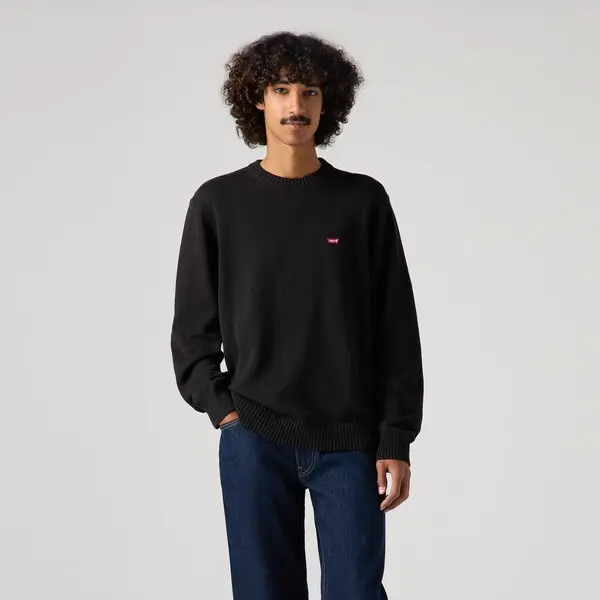 LEVI'S Classic Housemark Crewneck Sweatshirt - Black
