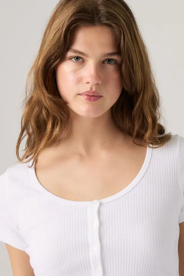LEVI'S Austen Button Up Short Sleeve Top