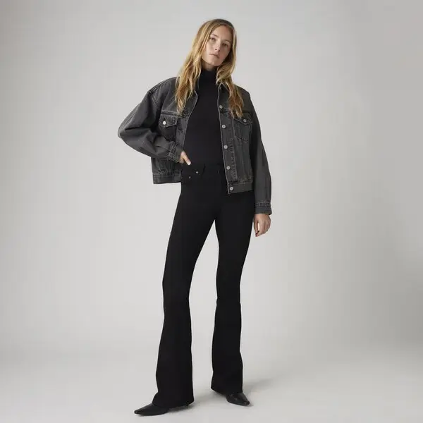 LEVI'S 726 High Rise Flare Jeans - Black