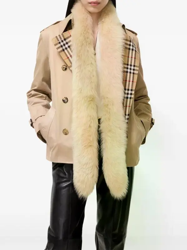 Burberry Lamb-fur Scarve