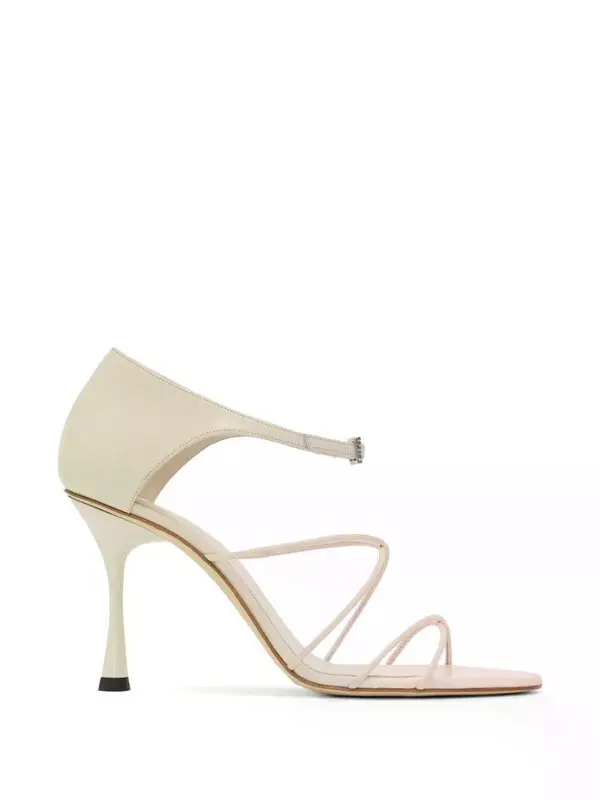 Studio Amelia Greta Buckle-strap Sandals - Neutrals