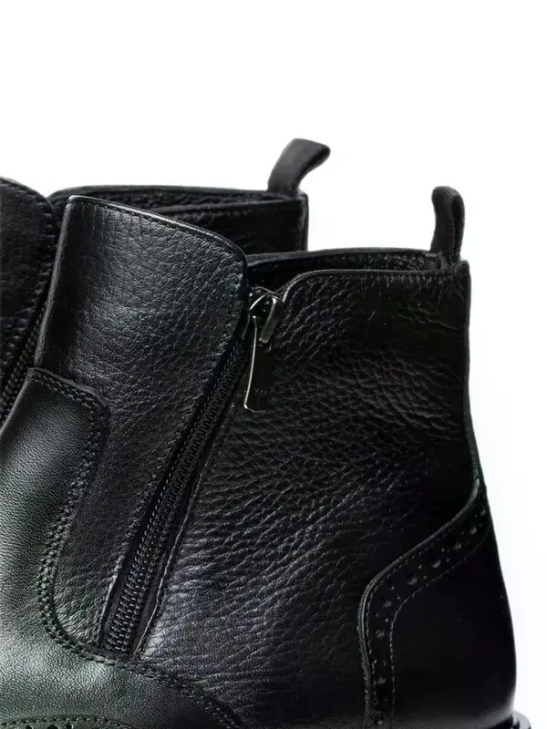 POCHE PARIS Brogue-detail Ankle Boots