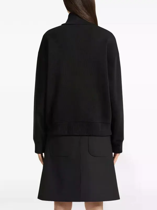 COURREGES Zipped Logo-patch Sweatshirt