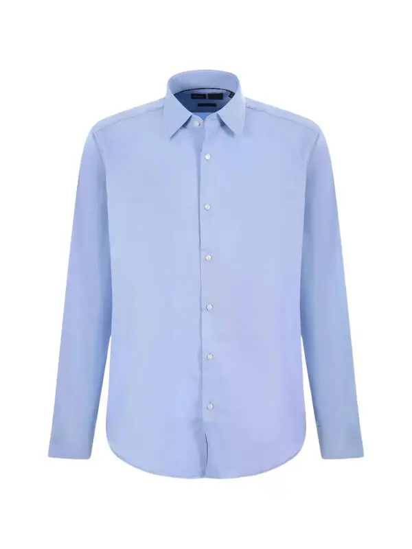 BOSS Long-sleeve Button-down Shirt - Blue