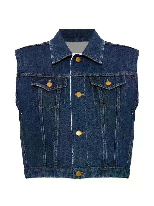 JIL SANDER Denim Vest - Blue