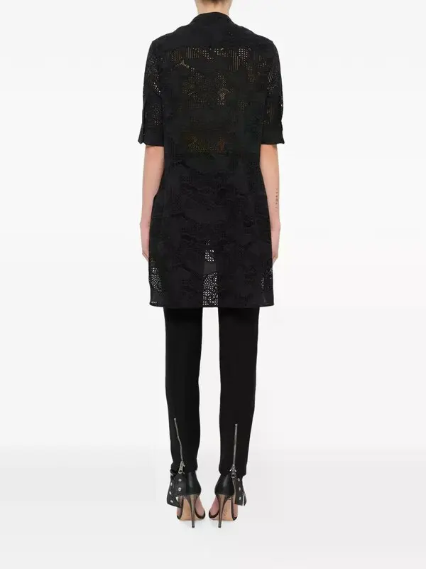 Neil Barrett Laser-cut High-low Shirt