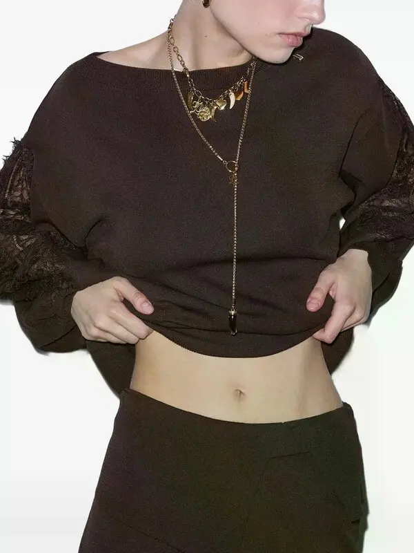 Liu Jo Sweater With Lace Inserts