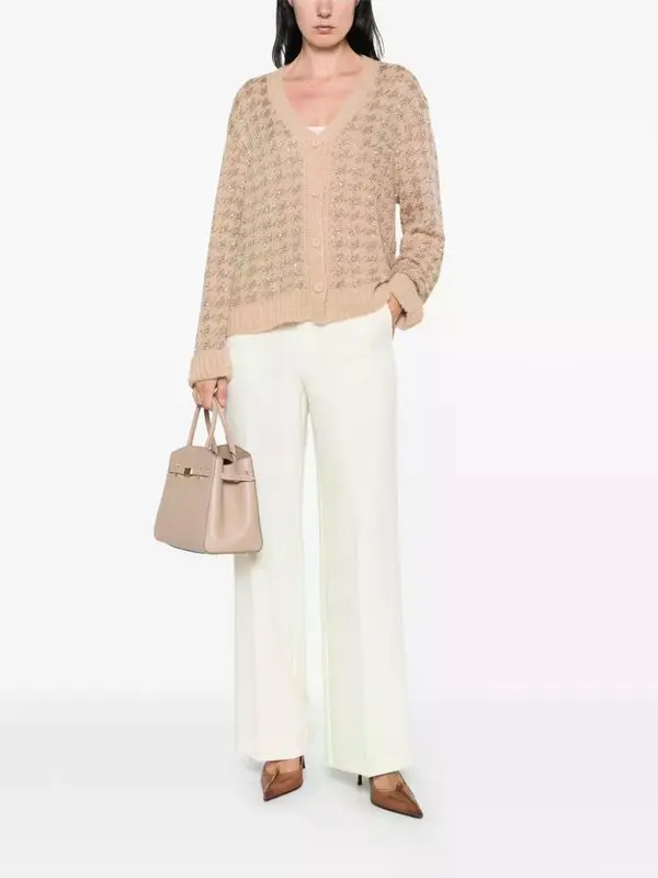 TWINSET Pressed-crease Wide-leg Trousers