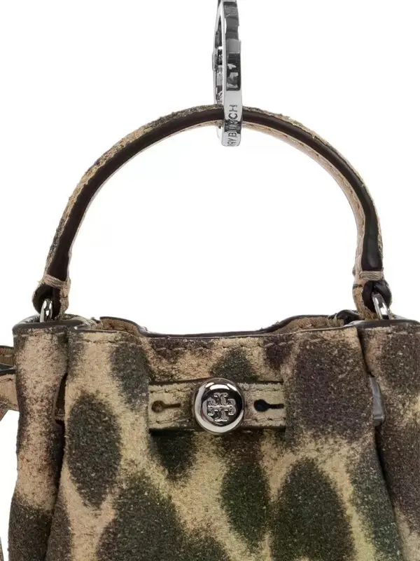 Tory Burch Romy Animal-print Bag Keychain