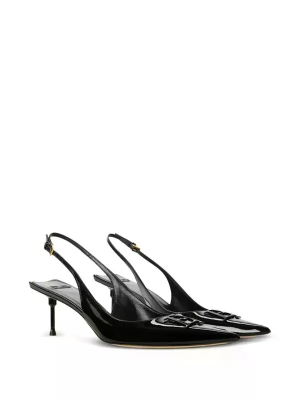 Elisabetta Franchi Patent-leather Slingback Shoes
