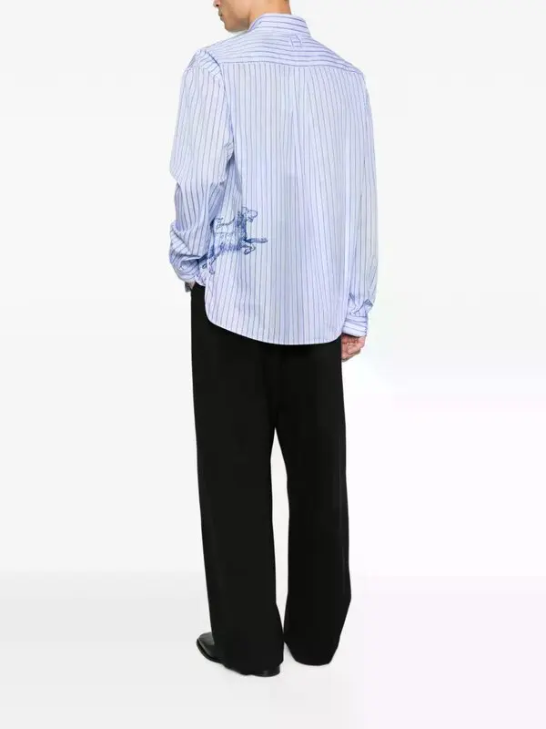 Jacquemus Dog-print Striped Shirt