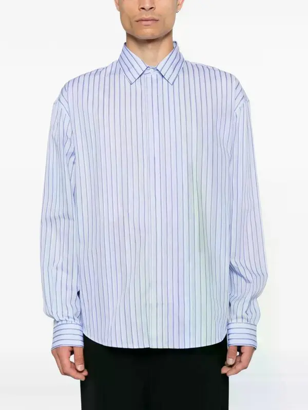Jacquemus Dog-print Striped Shirt