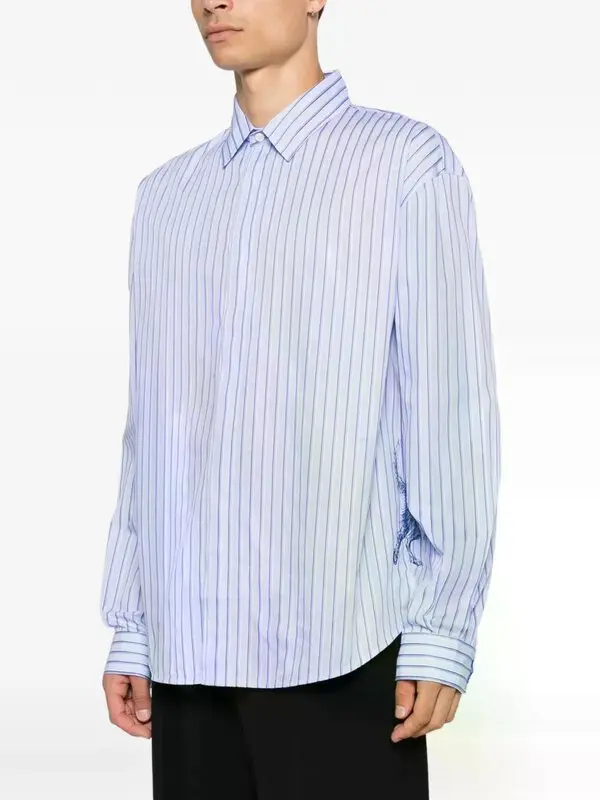 Jacquemus Dog-print Striped Shirt