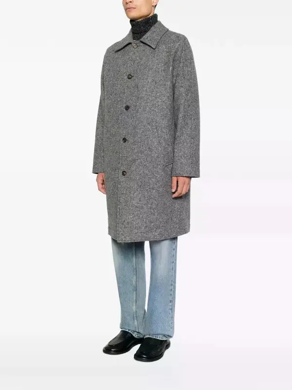Eleventy Button-fastening Wool-blend Coat