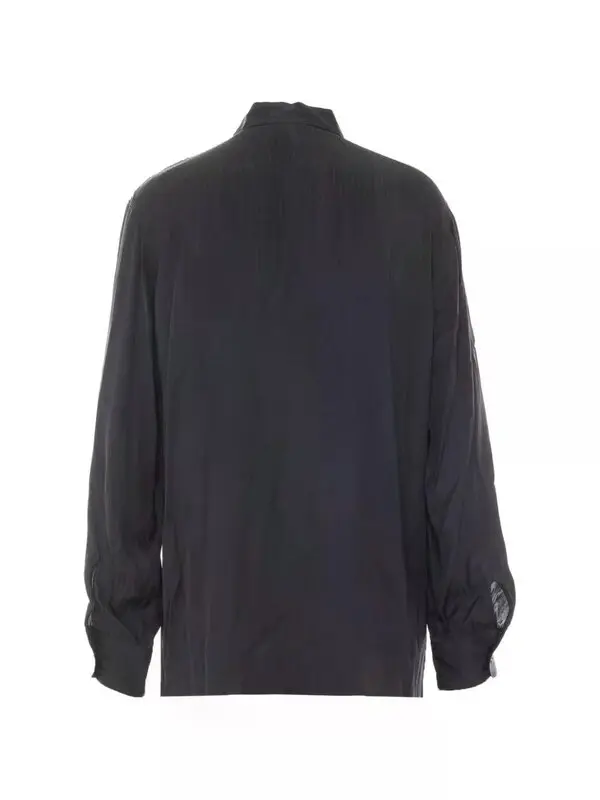 A.p.c. Tie Colar Striped Shirt