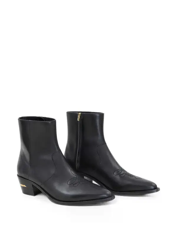 Amiri Leather Ryder Boots - Black