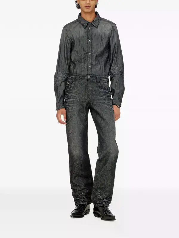 DIESEL® Shirt In Creased Denim