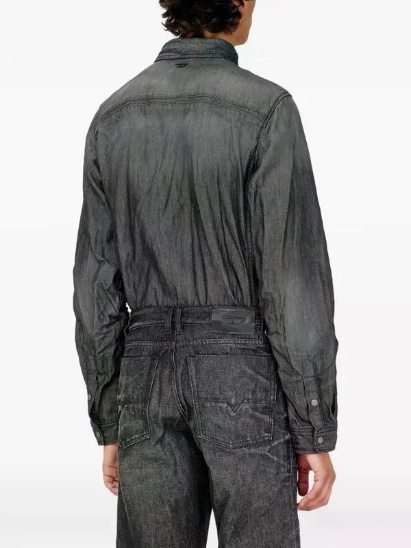 DIESEL® Shirt In Creased Denim