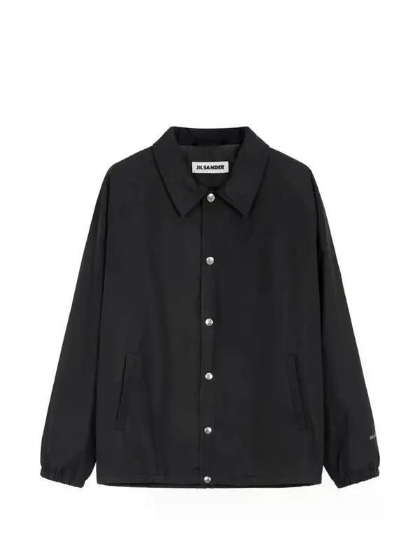 JIL SANDER Press-stud Raglan-sleeve Jacket - Black