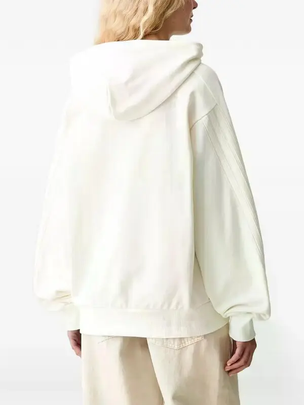 Adidas Embroidered-logo Raglan-sleeve Hoodie