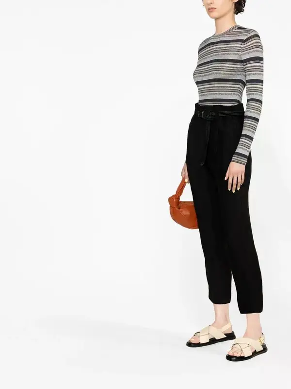 Brunello Cucinelli High-waist Cropped Trousers
