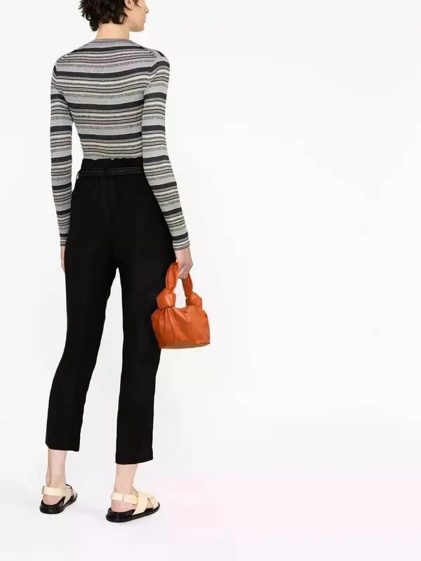 Brunello Cucinelli High-waist Cropped Trousers