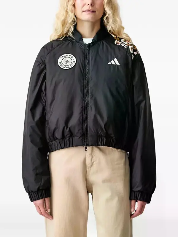 Adidas X Farm Rio Floral-print Bomber Jacket