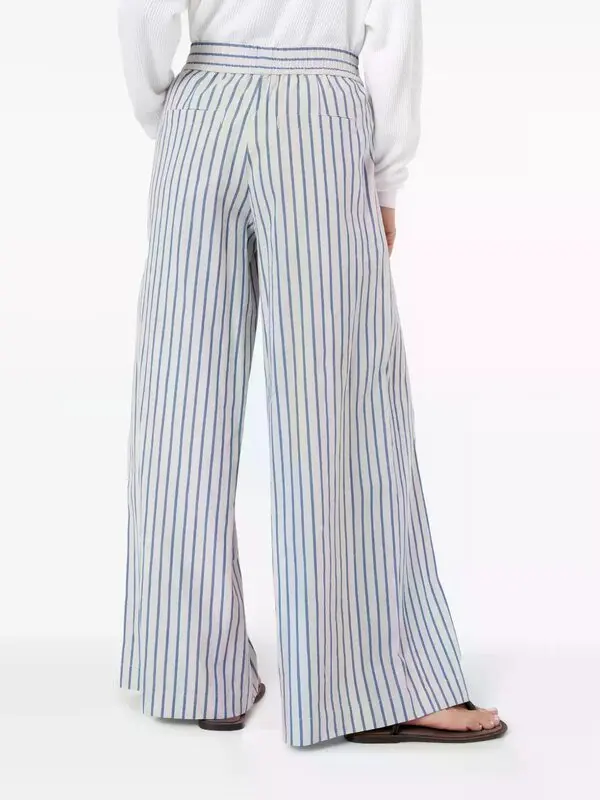 Brunello Cucinelli Striped Wide-leg Trousers
