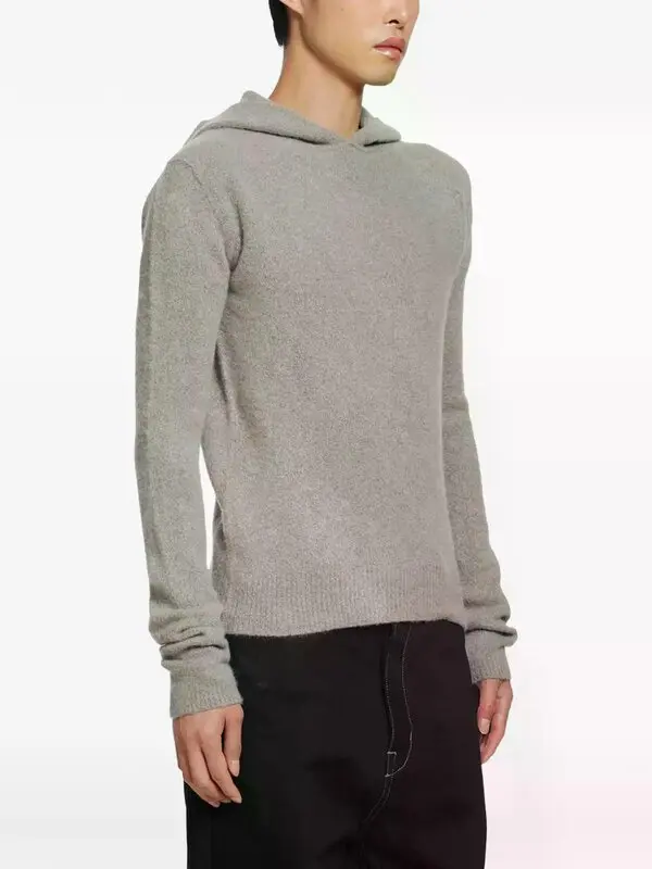 Rick Owens Tower Felted Hoodie
